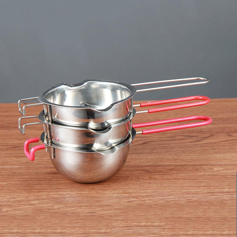 Buy 1PC/2PCS Soaps Making Stainless Steel Candle Wax Melting Pot Long ...