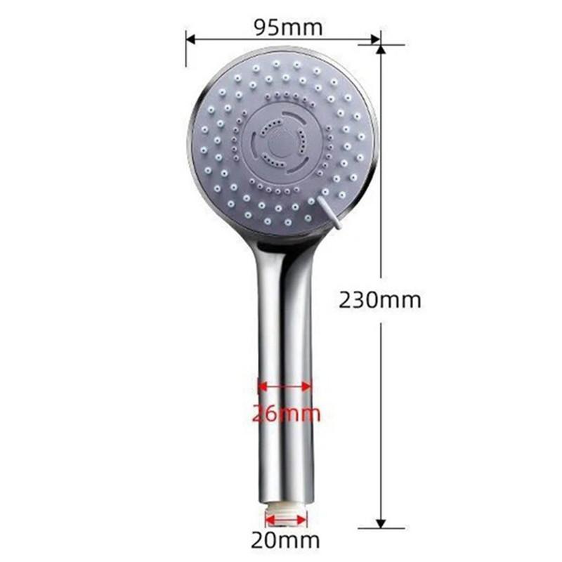 1.5m Shower Hose Shower Head Holder Five Modes High Pressure Shower ...