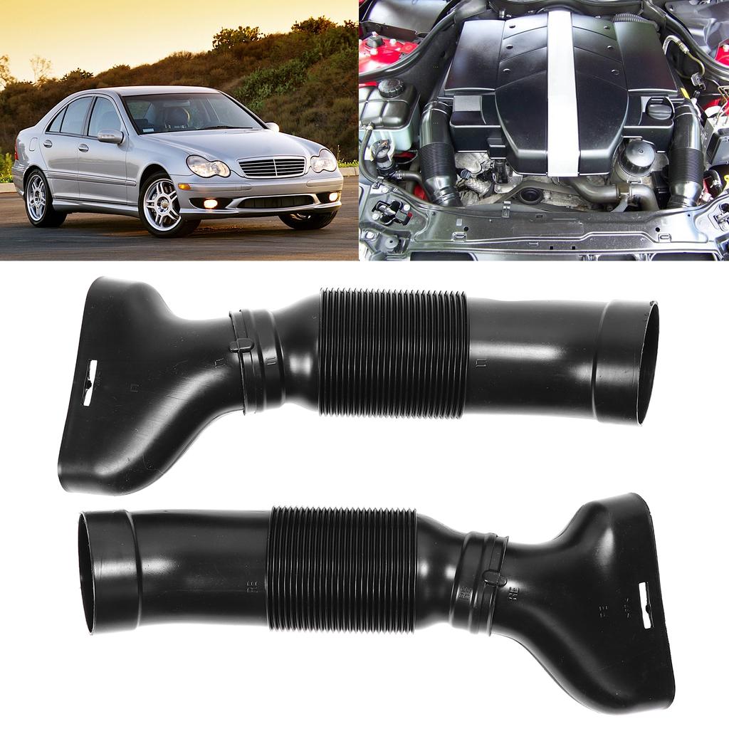 Buy Pair Engine Air Intake Hose Front Left Right 203 528 01 07 ...