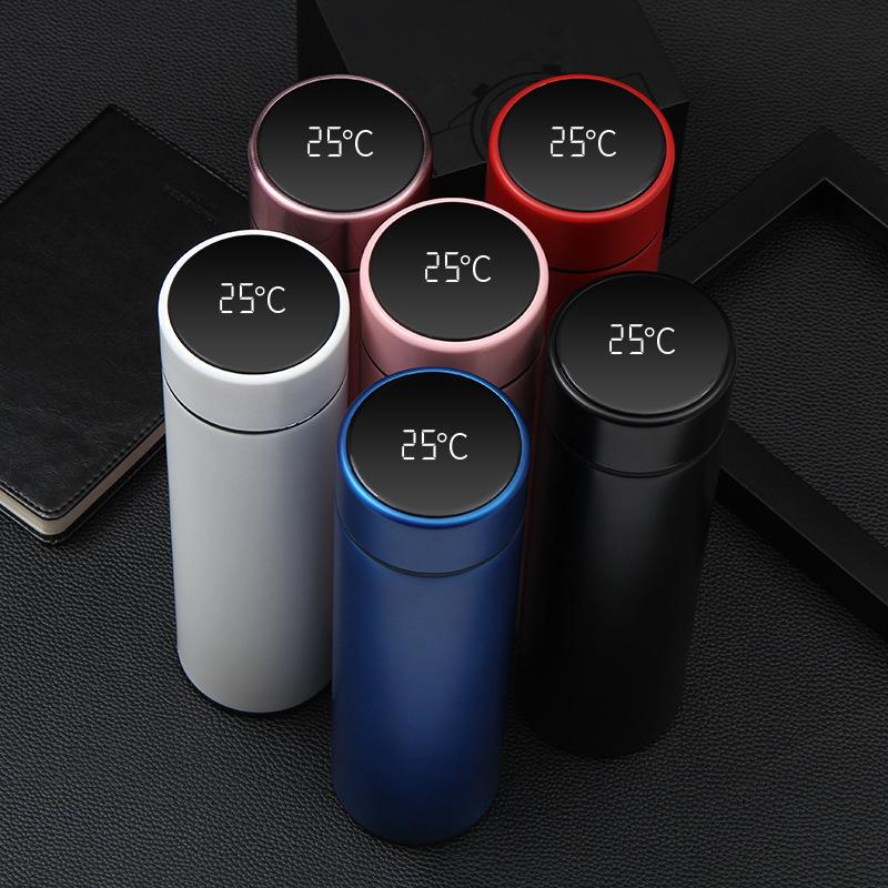 Buy 500 ml Digital Thermos Cup Intelligent Temperature Display Water ...