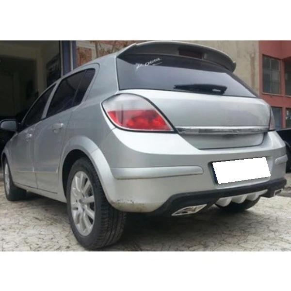Buy For Opel Astra H Car Rear Bumper Diffuser Black ABS Plastic Car ...