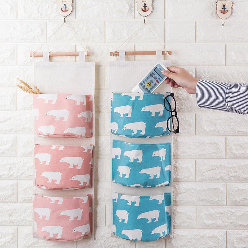 Buy Wardrobe Wall Hanging Multi-Pocket Container Organizer 3 Pockets ...