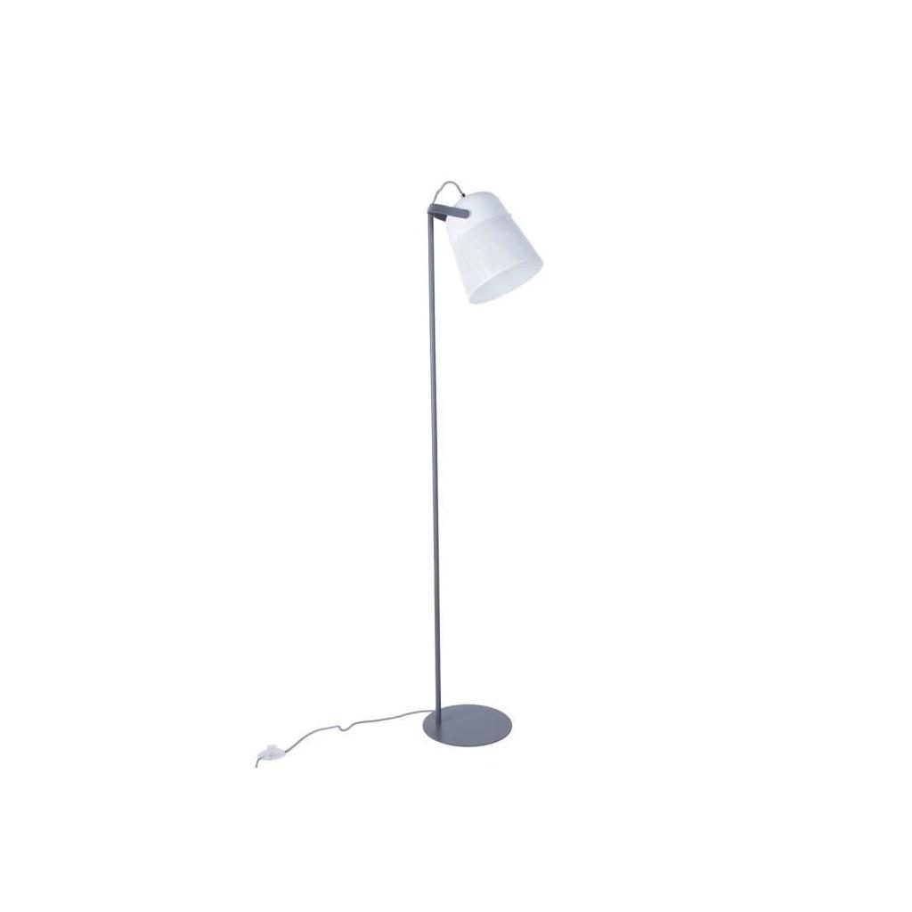 Buy JUSTIN Floor Lamp 145 Cm E27 60W White and Anthracite at affordable ...
