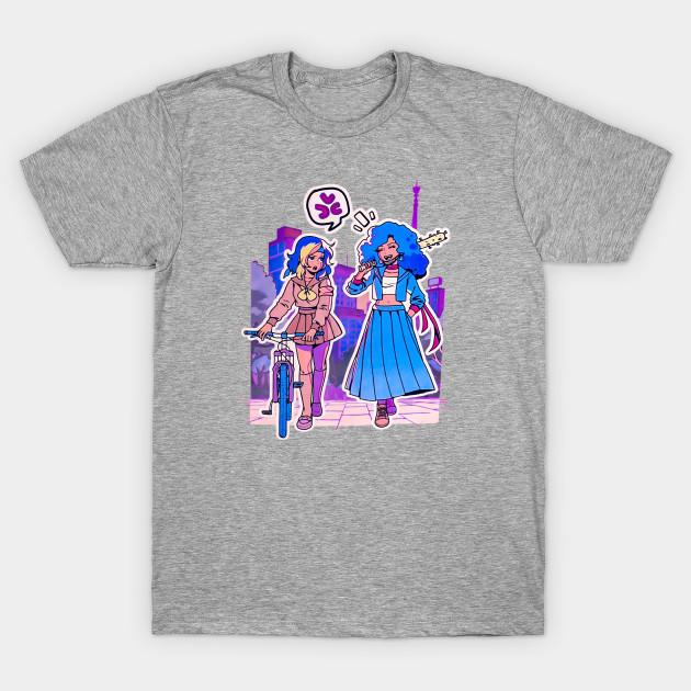 Buy Men Premium Cotton Harajuku T Shirt Game Gyaru After School Print ...