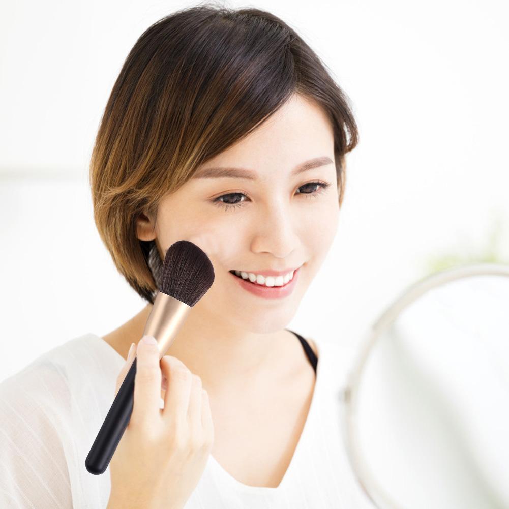 Oblique Head Blush Makeup Brush Face Cheek Contour Powder Foundation ...