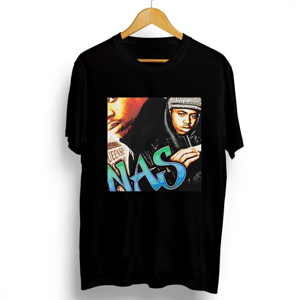 Buy T Shirt For Men Fashion Tops Rapper Nas Illmatic Graphics Print T ...