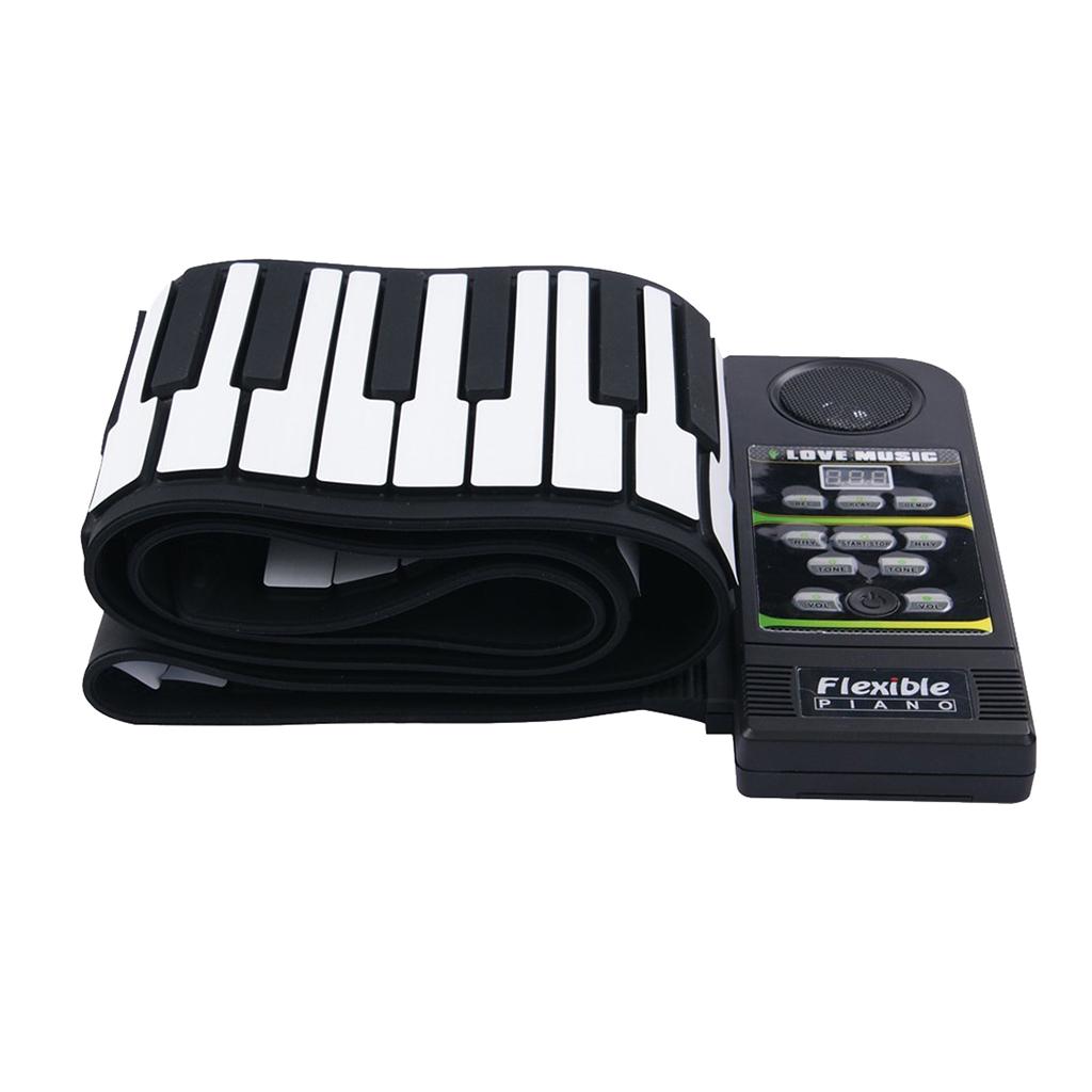 Silicone 88 Key Hand Roll Piano Keyboard Foldable Musical Instrument Gift uygun fiyatlı satın ...