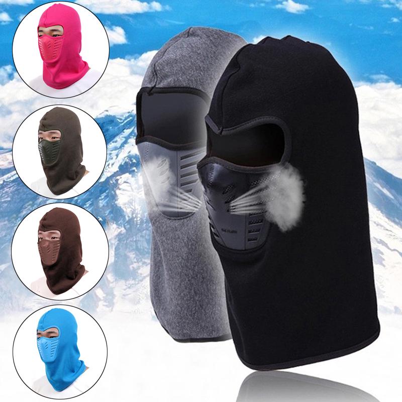 Buy New Winter Warm Full Face Cover Thermal Fleece Lined Windproof Anti ...