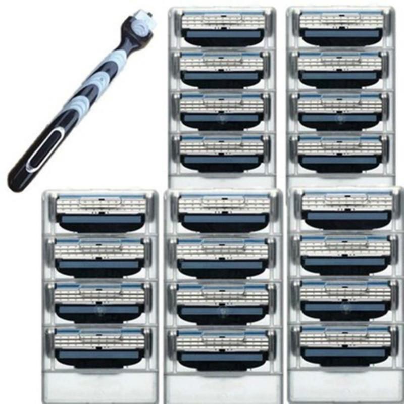 Buy 20PCS 3 Layers Men Face Shaving Razors Blades Male Manual Razor ...