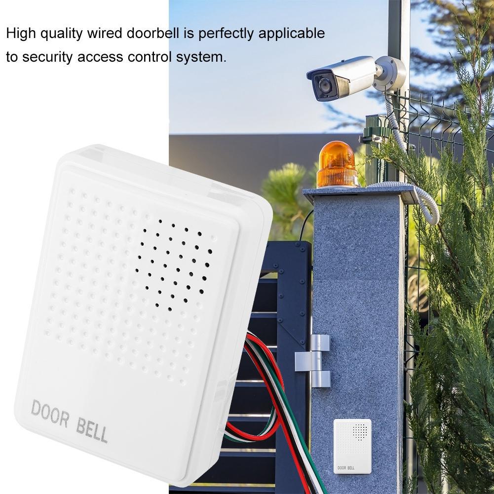 Buy DC 12V Wired Door Bell 90db Chime Welcome Doorbell Home Security ...