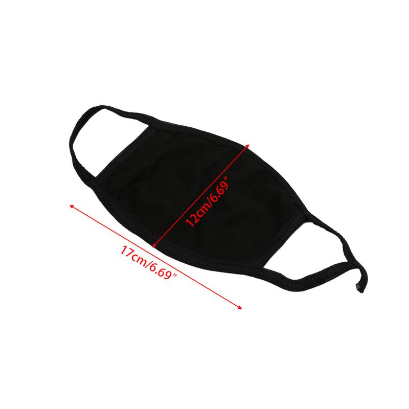 2pcs Black Health Cycling Anti-Dust Cotton Mouth Face Respirator Unisex ...