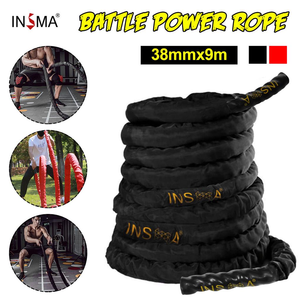 Buy 38mmx9m Battle Power Rope Strength Muscle Training Full Body ...