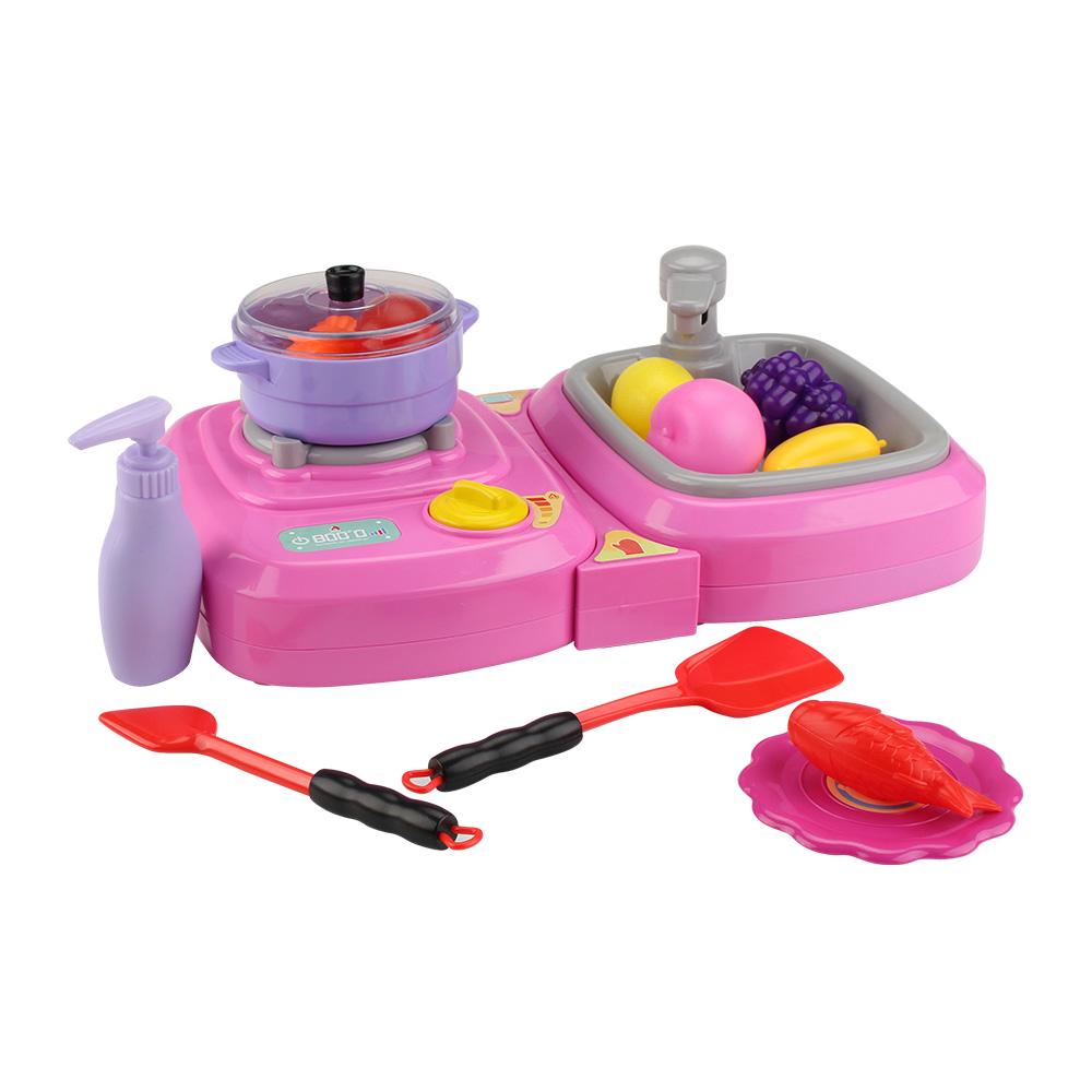 29pcs In 1 Kitchen Play Toy Mini Multi-Purpose Gas Stove Wash Sink ...
