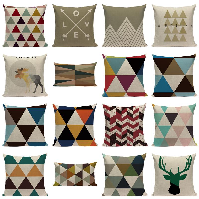 Köp Pop Geometry cushion cover home cushions Custom pillow cover ...