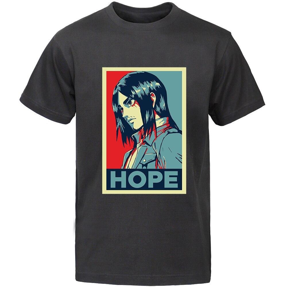 Buy Attack On Titan Harajuku Tshirts Eren Yager Hope Men Summer ...