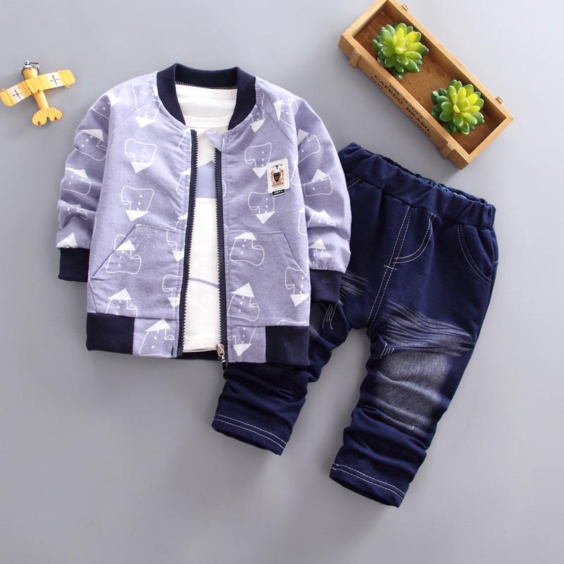 Buy Boys Spring Autumn Clothing Sets Children Boy 3PCS Tracksuit Sets ...