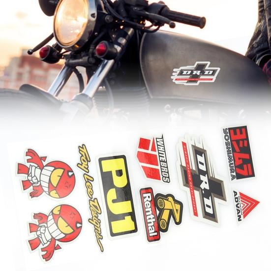 Buy 5 Pcs LB-WS-539 Modification Stickers Multicolored Self-adhesive ...