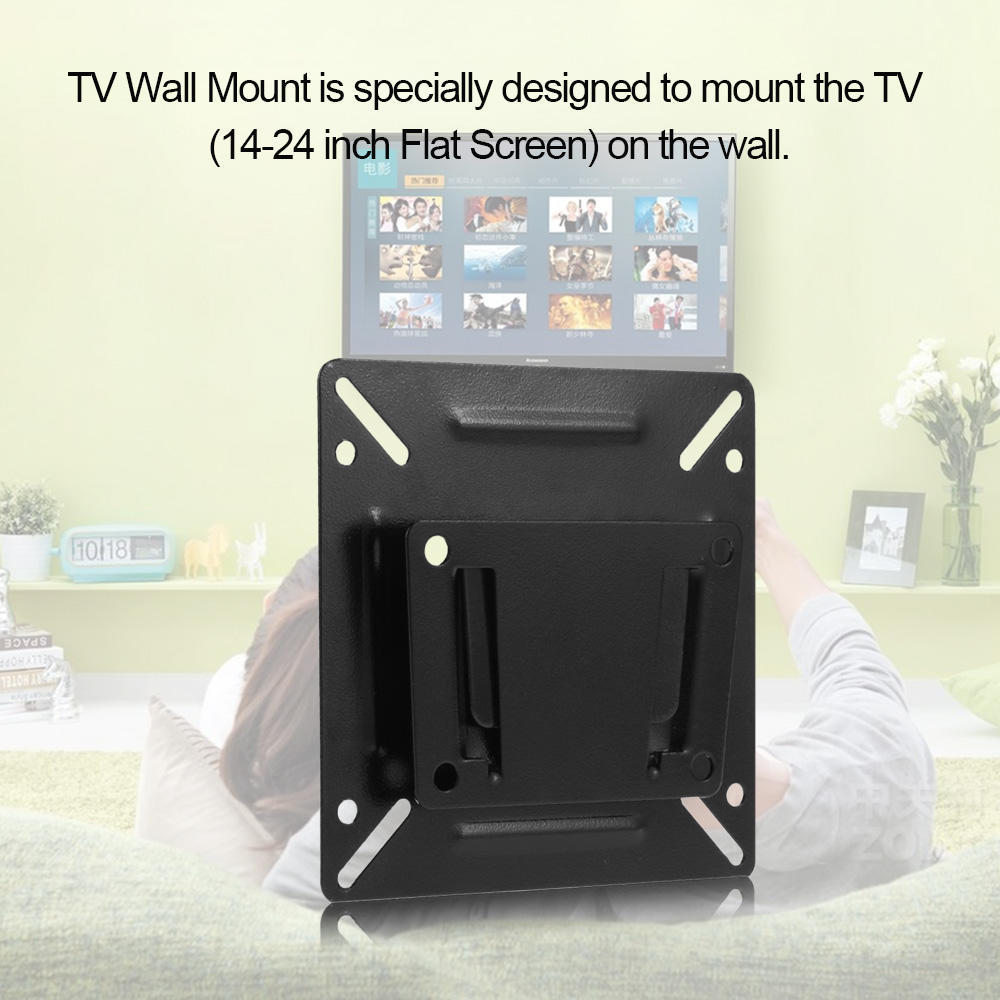 C2 TV Wall Mount Bracket for Most 14-24 Inch LED LCD Plasma Flat Screen ...