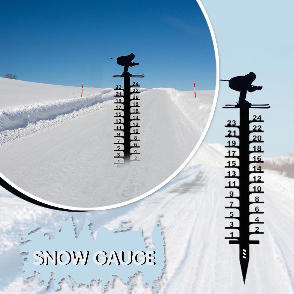 Buy Snowflake Snow Meter Snowmobile Snow Meter Metal Snow Measuring ...