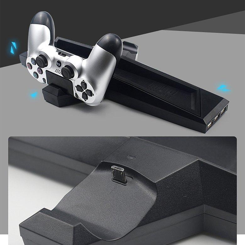 Buy PS4 Stand Cooling Fan For PS4/PS4 Slim Stand Vertical Stand with ...