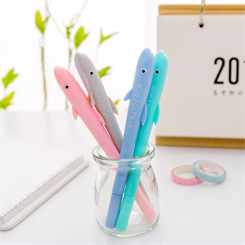 Buy Korean Creative Dolphin Pens Whale Modeling Neutral Pen Student ...