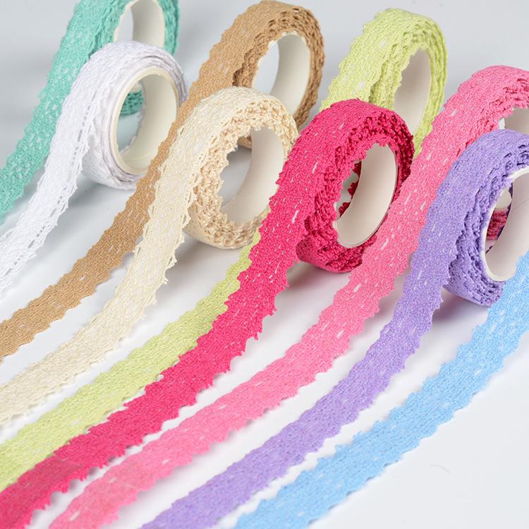 Buy Fabric Lace Tape Lace Cotton Thread Tape Fashion Cute Lace Tape at ...