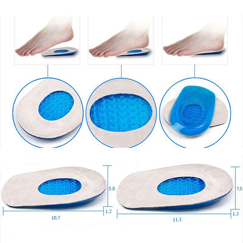 Buy Plantar Care Silicone Heel Support Shoe Pads Gel Orthotic Insert ...