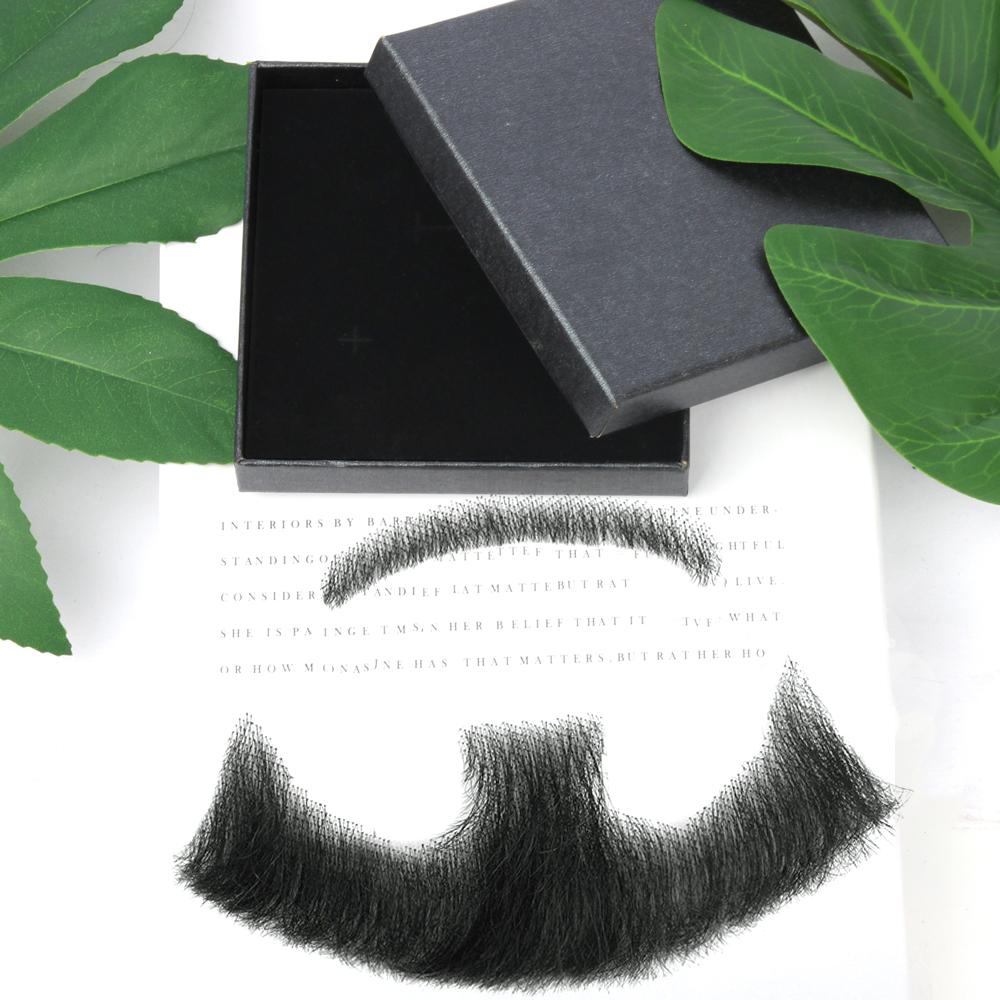 Tom's Hand-woven Synthetic Beard Hair Extension Men's Cosplay Beard ...