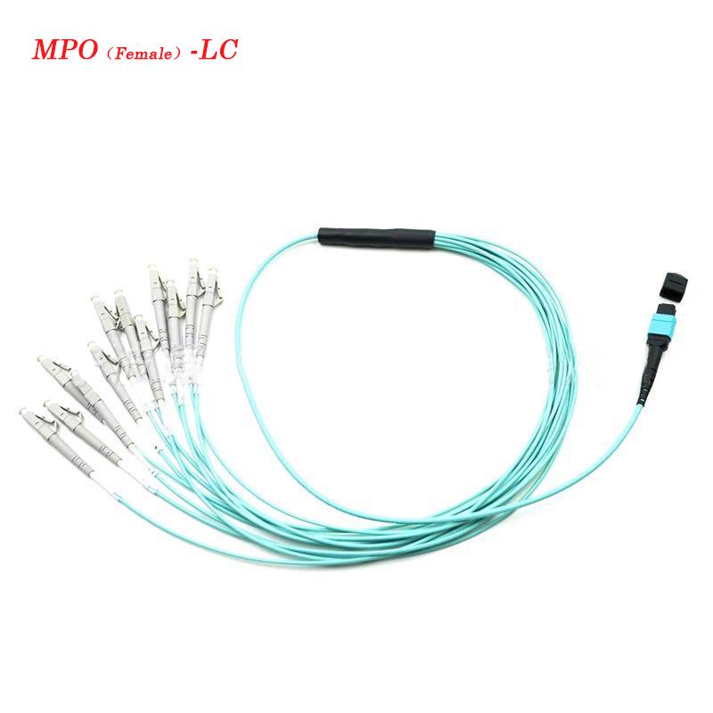 Buy Male Typeabc Mpo To Lc Upc 12 Core Aqua Om3 Fan Out Mpomtp Patchcord Fiber at affordable ...