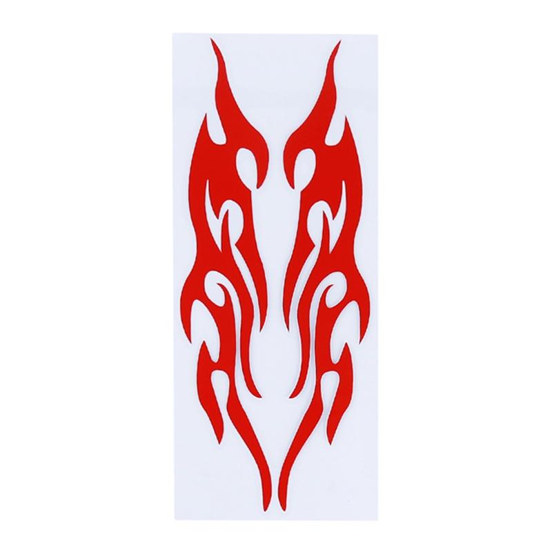 Buy Flame Car Bumper Sticker Rear View Mirror Head Cover Sticker ...