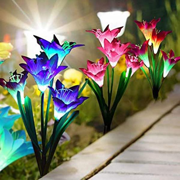 Buy Waterproof 7 Color Changing Outdoor Lights for Garden Patio Yard ...