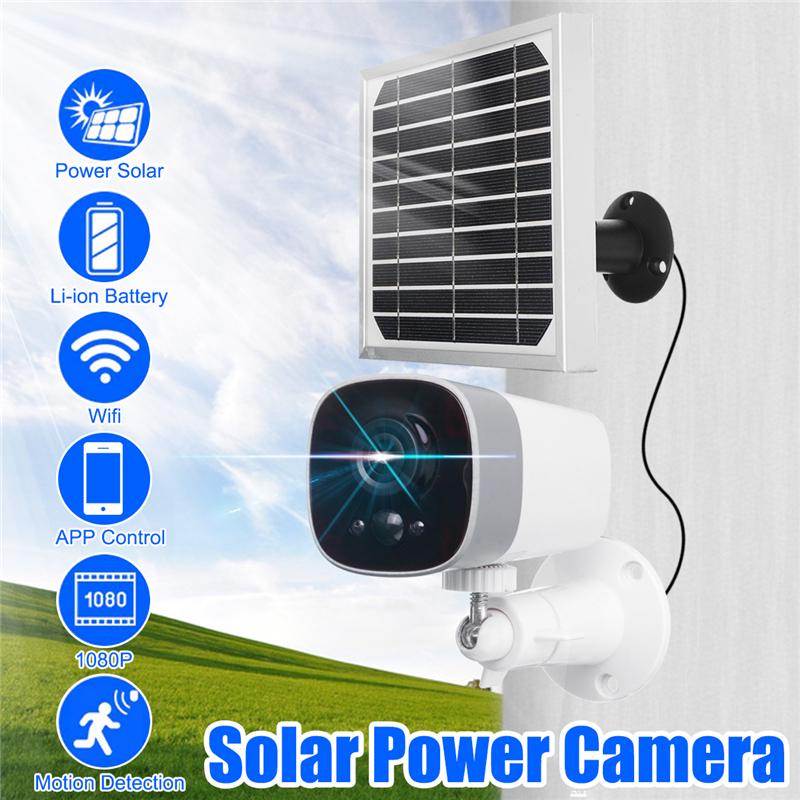 Buy HD 1080P Wireless Solar Powered Night Vision Surveillance Camera IP ...
