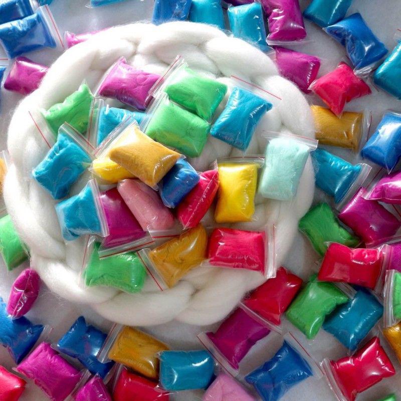 36 Color Household Sewing Craft Wool Felt Poke Bag DIY Needle Felt Wool ...