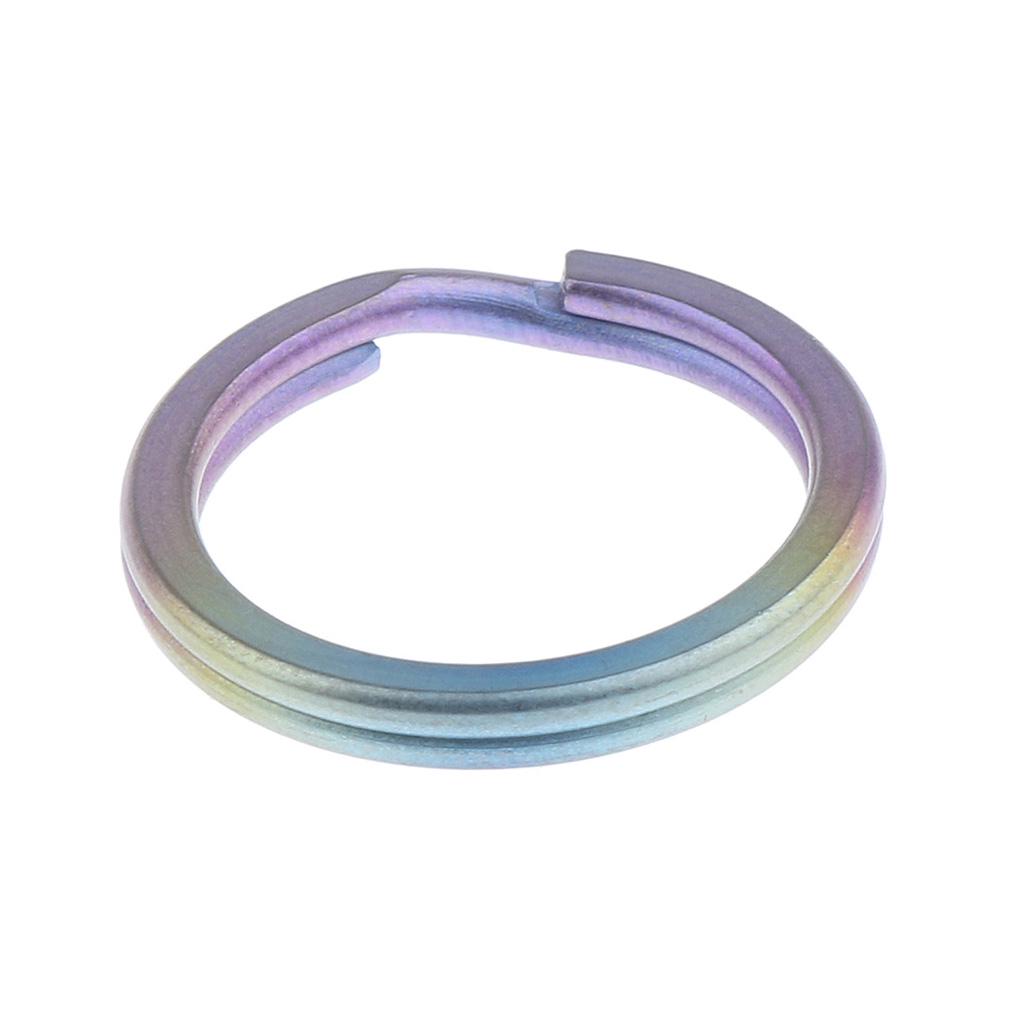 Buy Titanium Key Ring Pocket Tool Mini Split Keychain Circle Clip ...