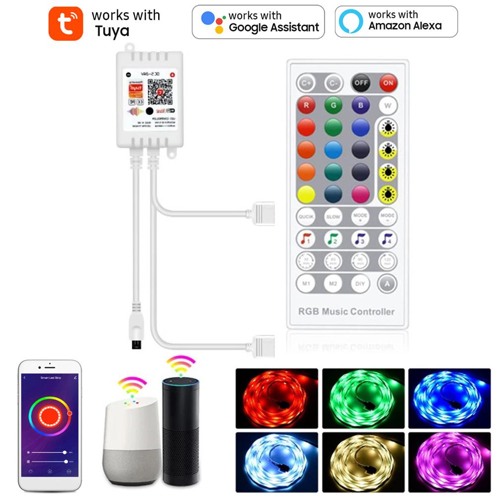 Satın alın Smart Wifi Controller For Rgb Led Strips Light Smart Controller With Tuya App Remote ...