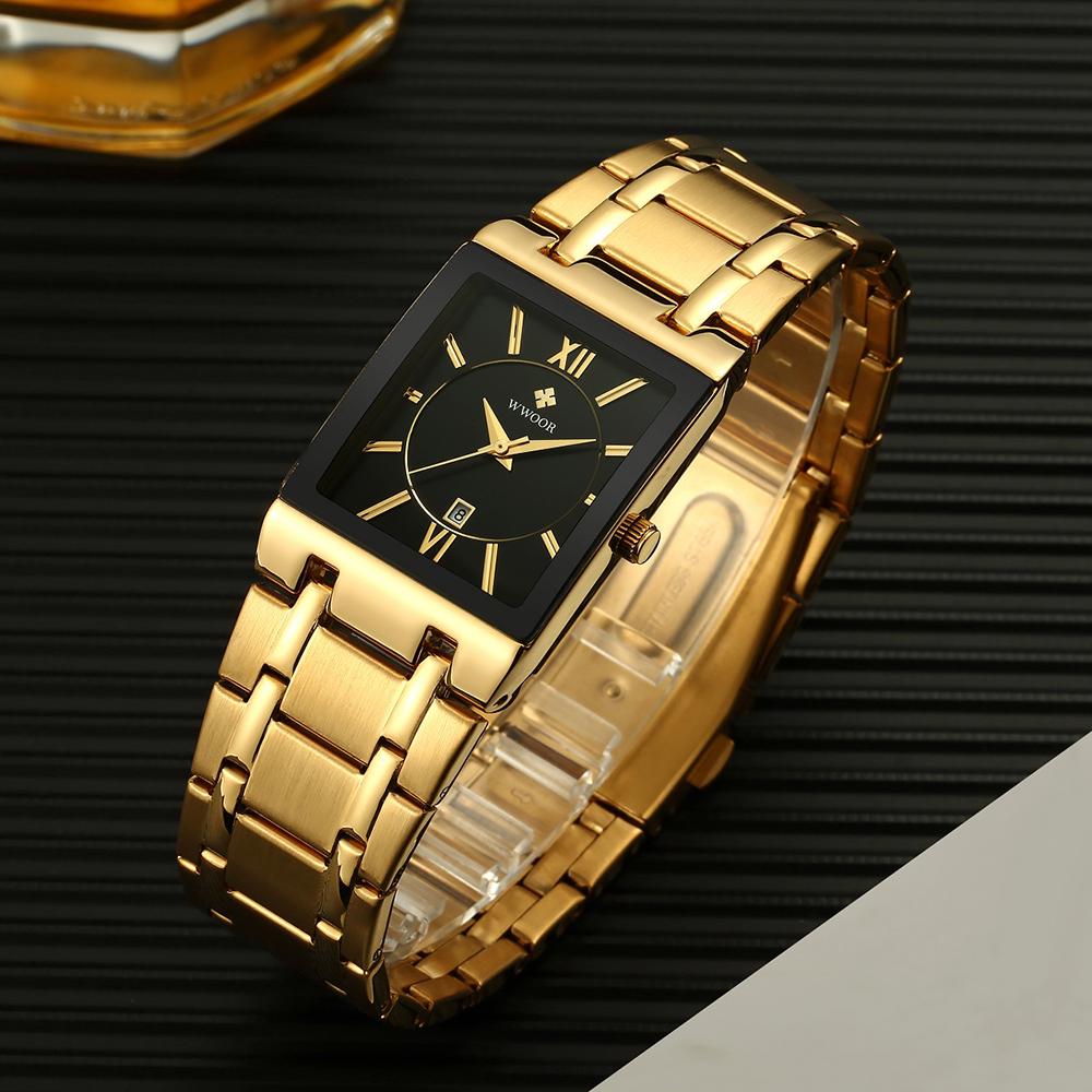Men's Quartz Watch Fashion Casual Business Watch Square Dial Waterproof ...
