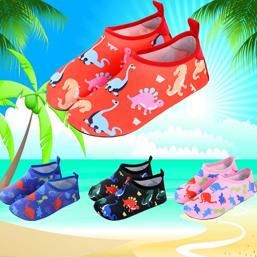 Buy Boys Girls Quick Drying Swim Water Shoes Kids Cartoon Beach ...