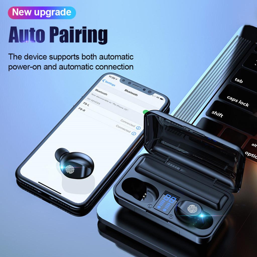 Buy F9 Bluetooth 5. Earbuds Twins Wireless Earphones Twins Headset ...