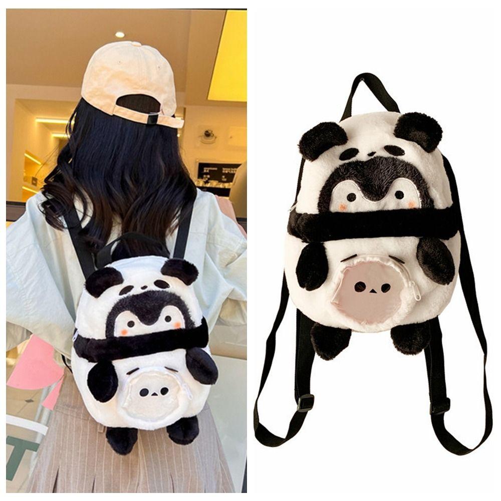 Buy Large Capacity Panda Penguin Backpack Cartoon Soft Student at ...