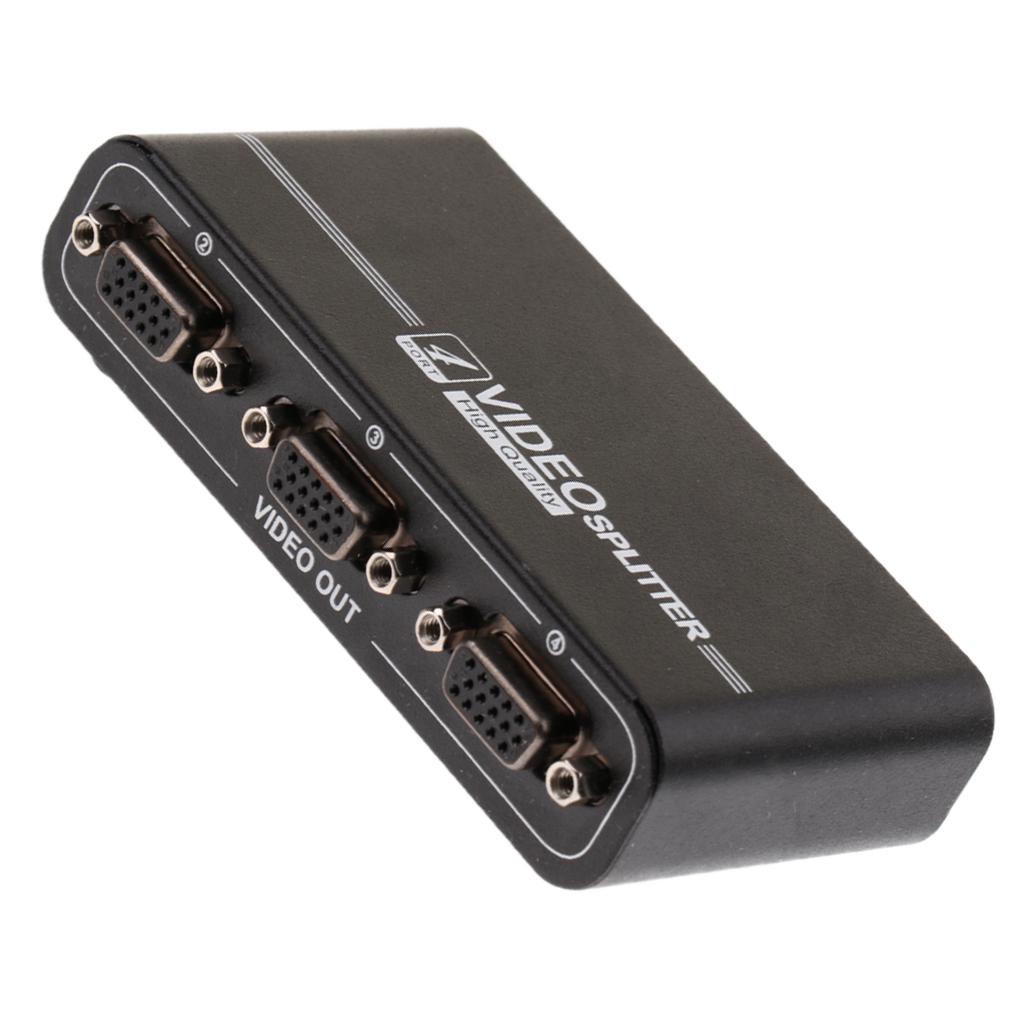 VGA Splitter 4Port Support 1920X1440 550MHz Bandwidth for Screen ...