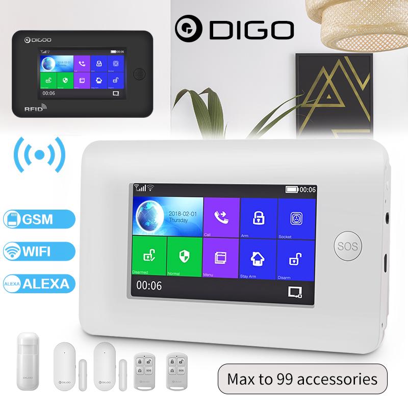 Buy Digoo Touch Color Screen 433MHz Wireless GSM WIFI 2G GPRS Smart ...