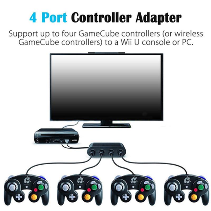 Buy 4-port For Nintendo GameCube To Wii U PC Controller Gamepad ...