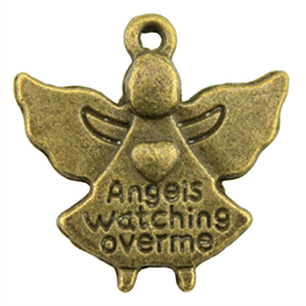 Buy 10 Pieces Pendants For Bracelets Angels Watching Over Me 20x19mm ...