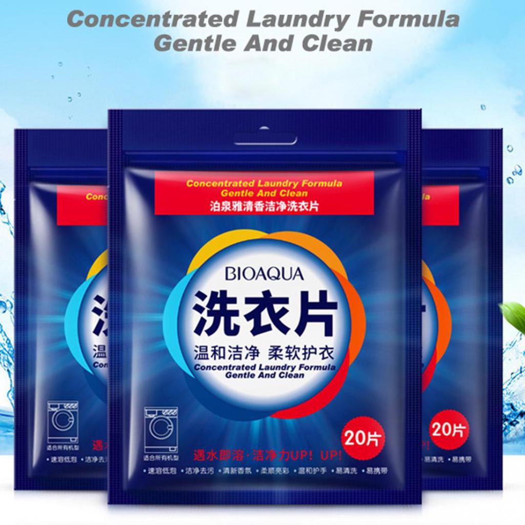 Buy 20Pcs Nano Super Concentrated Laundry Clean Gentle Washing ...