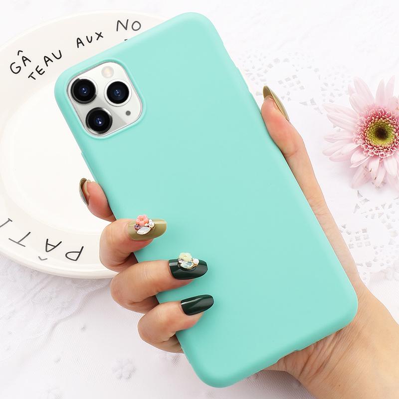 Candy Color Silicone Rubber IPhone Case for Iphone 11 Pro Max Xs Xr X 8 ...