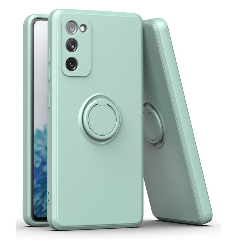 360 Degree Rubber Finger Ring Kickstand Cover Case For Samsung Galaxy ...