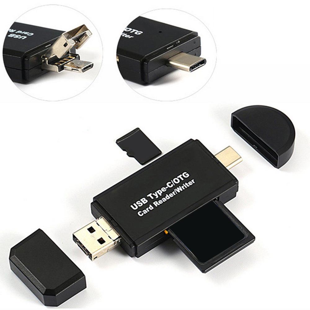 Buy Card Reader 3 In 1 OTG Card Reader High-speed USB2.0 Universal OTG ...