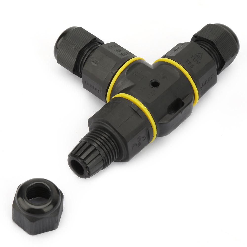 Buy IP68 Waterproof T-shape 3 Pin Junction Box Underground Cable Sleeve ...