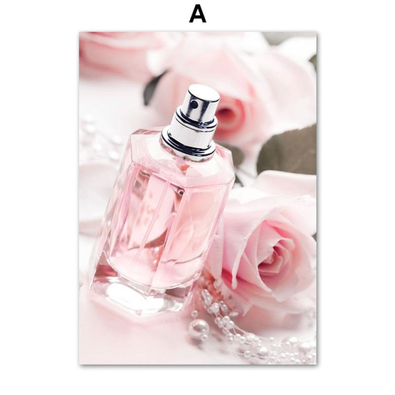 Cheap Perfume Flower Paris Tower Woman Nordic Car Door Posters and Wall ...