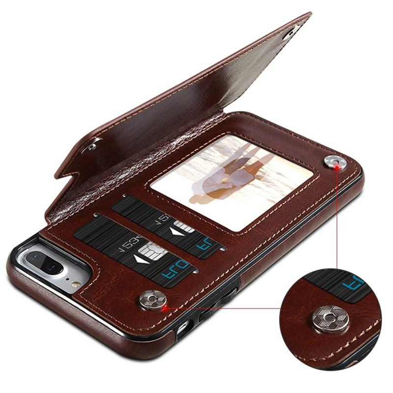 Buy PU Leather Multi-functional Phone Case Shockproof Back Cover Wallet ...